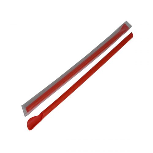 8 1/4" Jumbo Wrapped Spoon Straws - Maskas